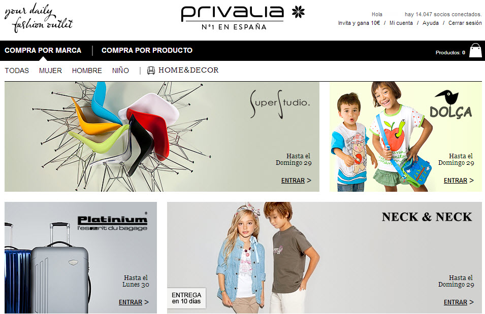 Privalia: ropa y zapatos con descuento para socios premium